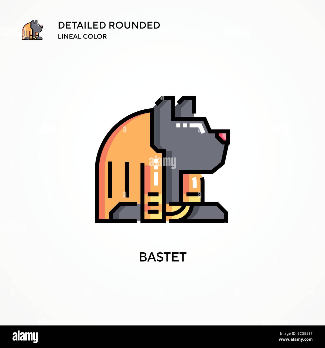 Bastet vector icon. Modern vector illustration concepts. Easy to edit ...