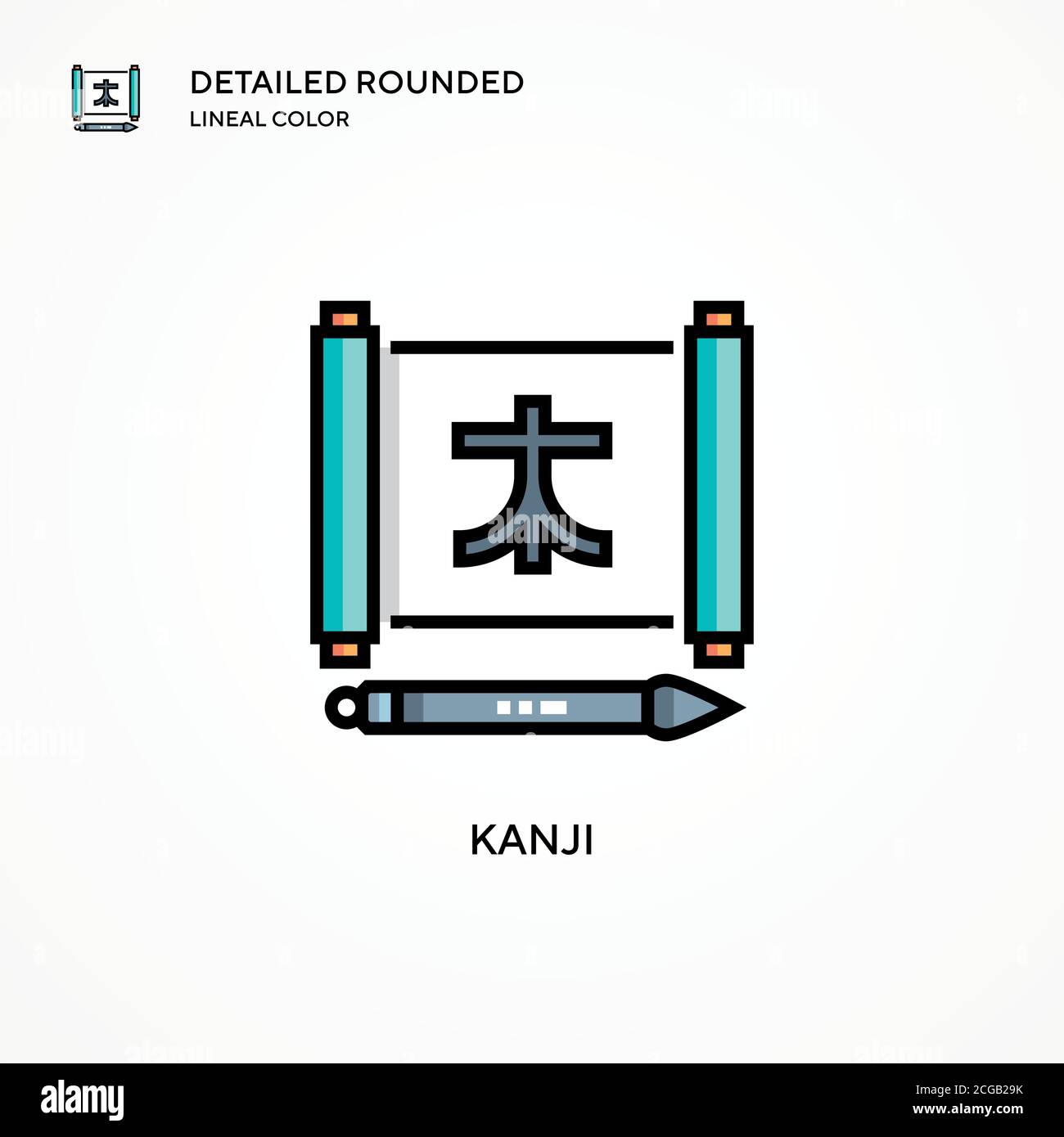 Kanji vector icon. Modern vector illustration concepts. Easy to edit ...