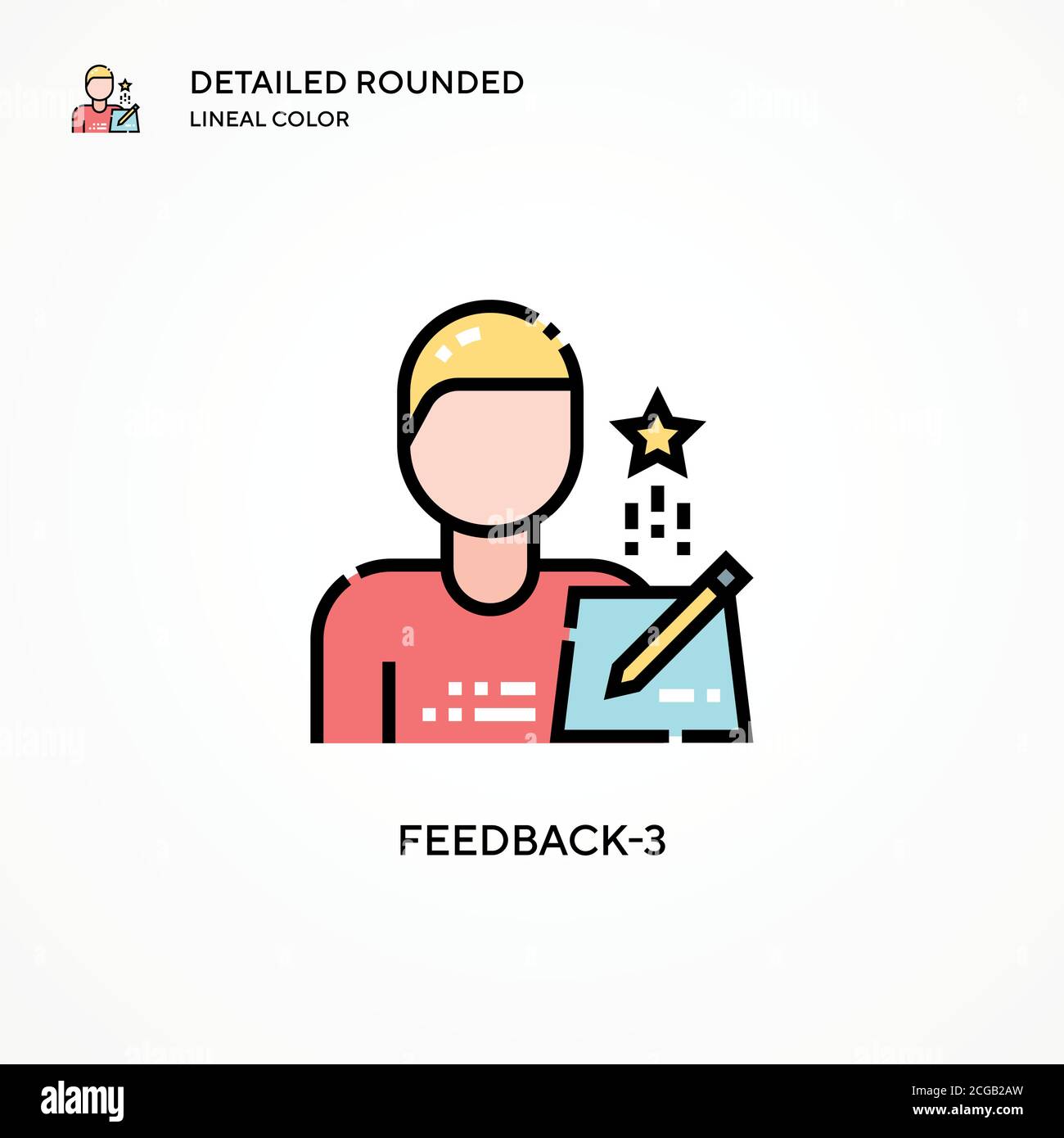 Feedback-3 vector icon. Modern vector illustration concepts. Easy to ...