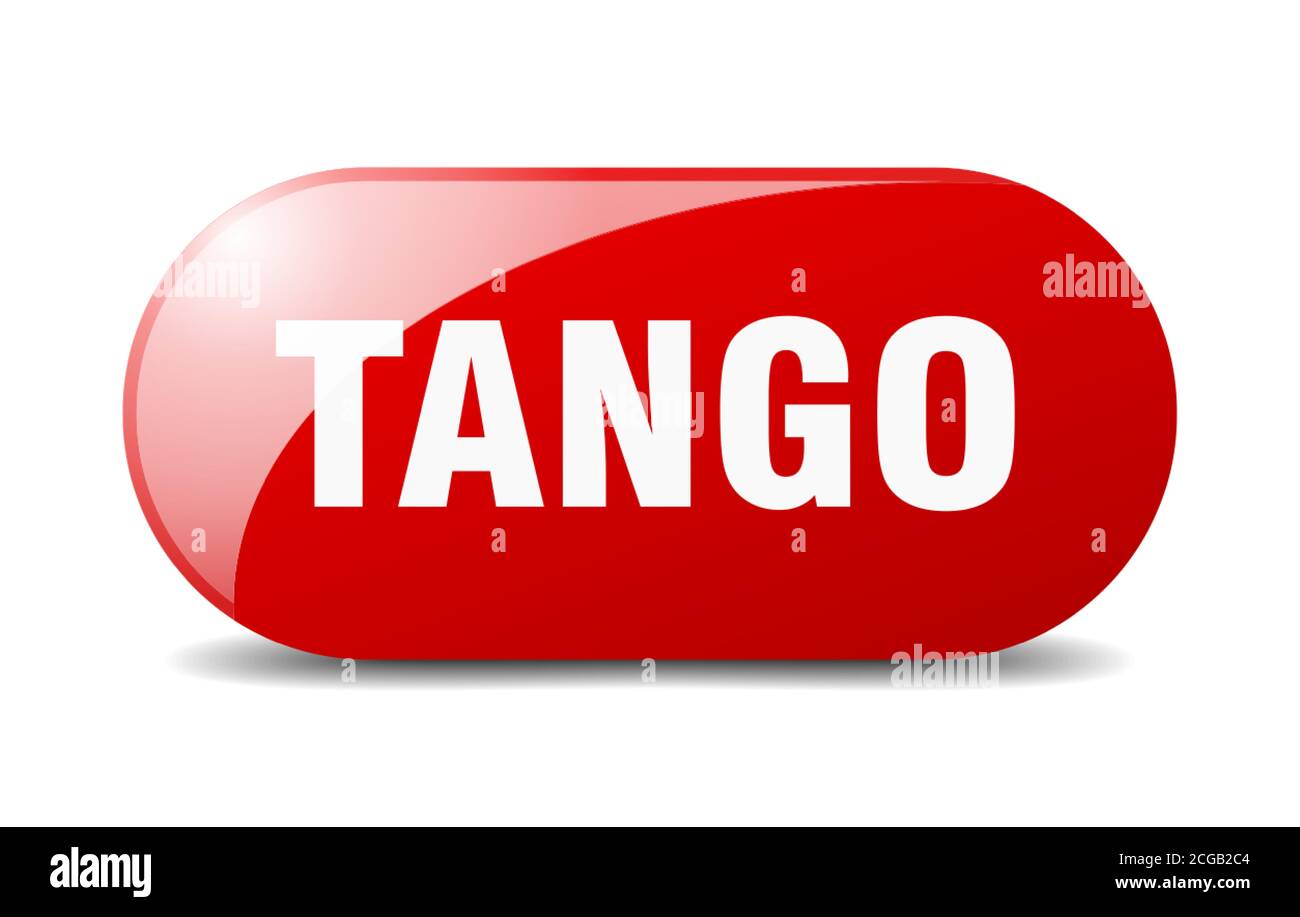 tango button. rounded glass sign. sticker. banner Stock Vector Image ...