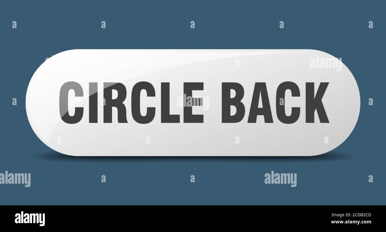 circle back button. rounded glass sign. sticker. banner Stock Vector ...