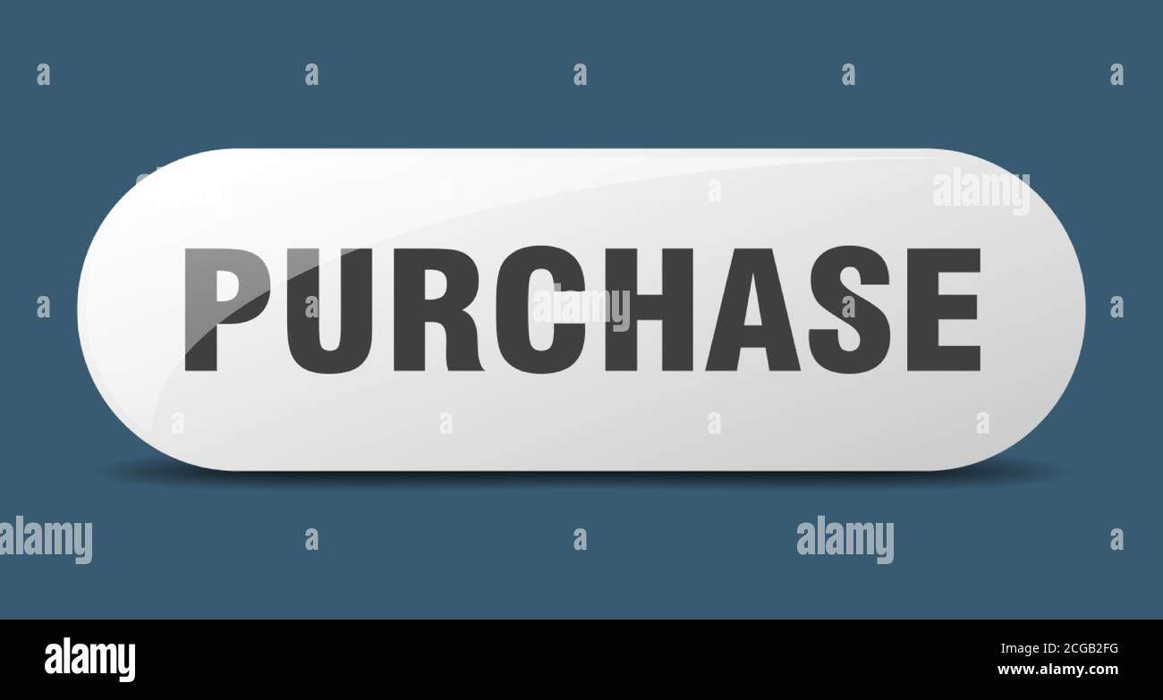 purchase button. rounded glass sign. sticker. banner Stock Vector Image ...