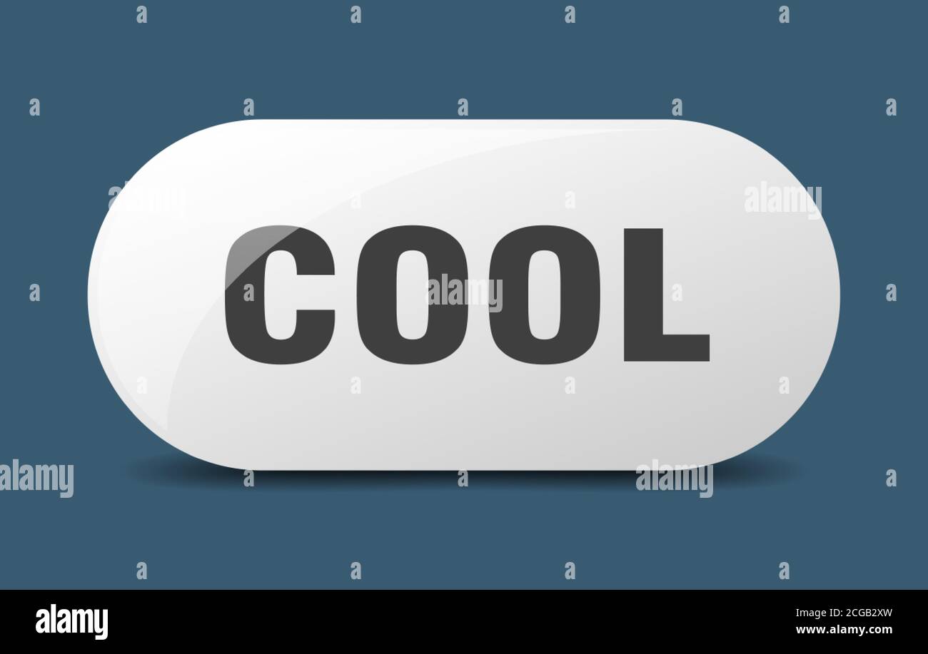 cool button. rounded glass sign. sticker. banner Stock Vector Image ...