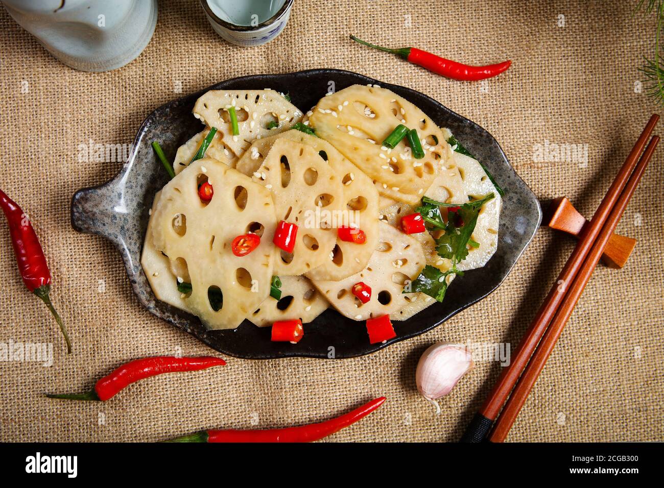 Dried lotus root hi-res stock photography and images - Alamy