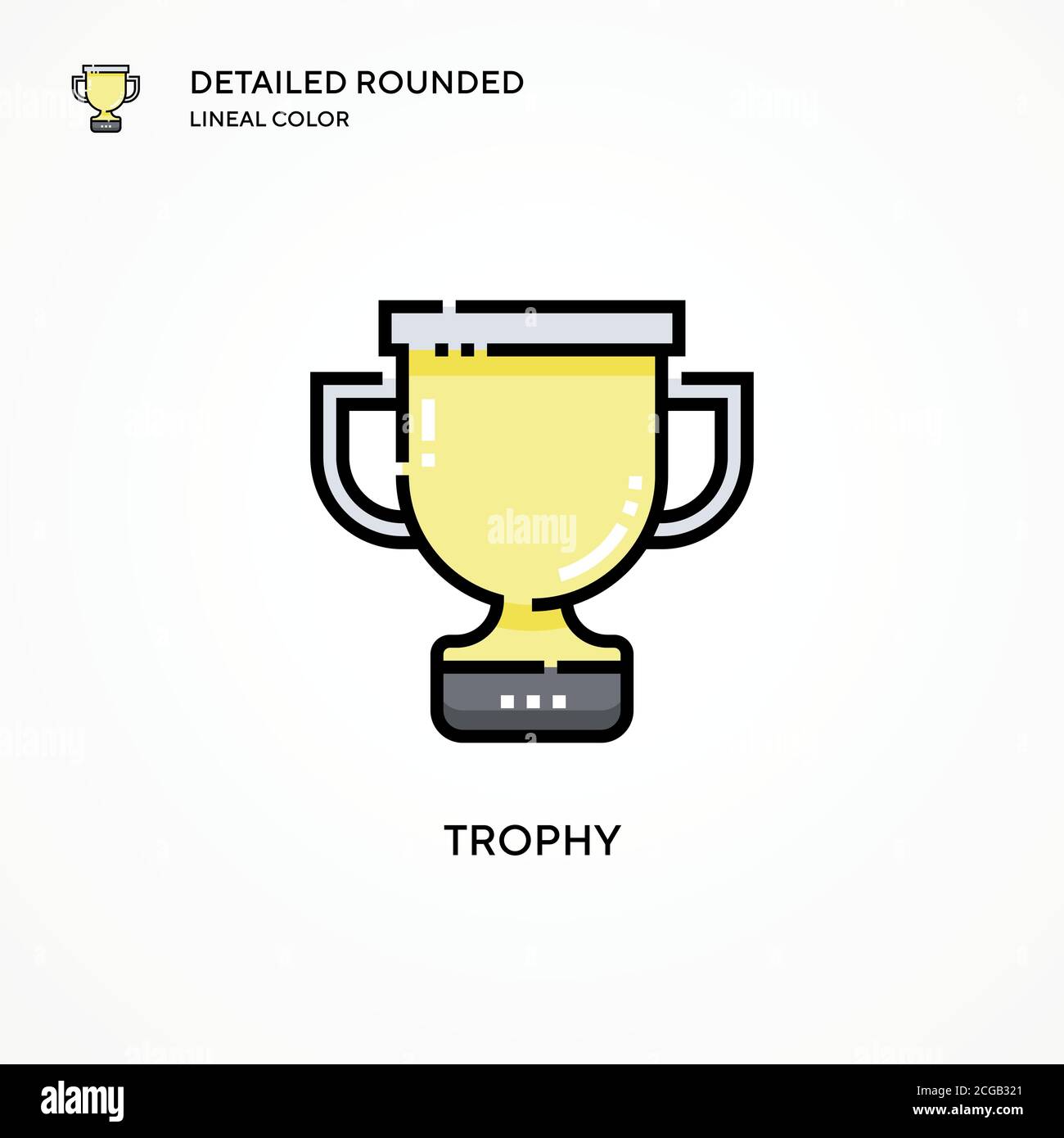 Trophy vector icon. Modern vector illustration concepts. Easy to edit ...