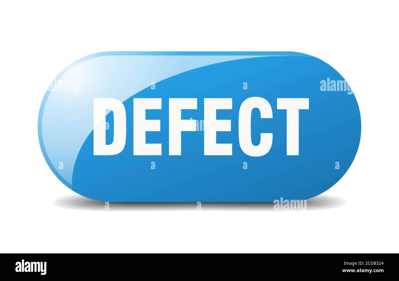 defect button. rounded glass sign. sticker. banner Stock Vector Image ...