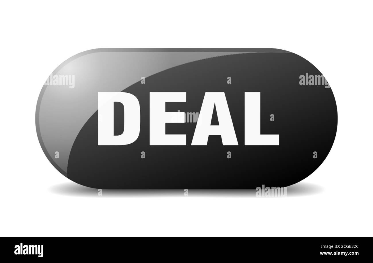 deal button. rounded glass sign. sticker. banner Stock Vector Image ...