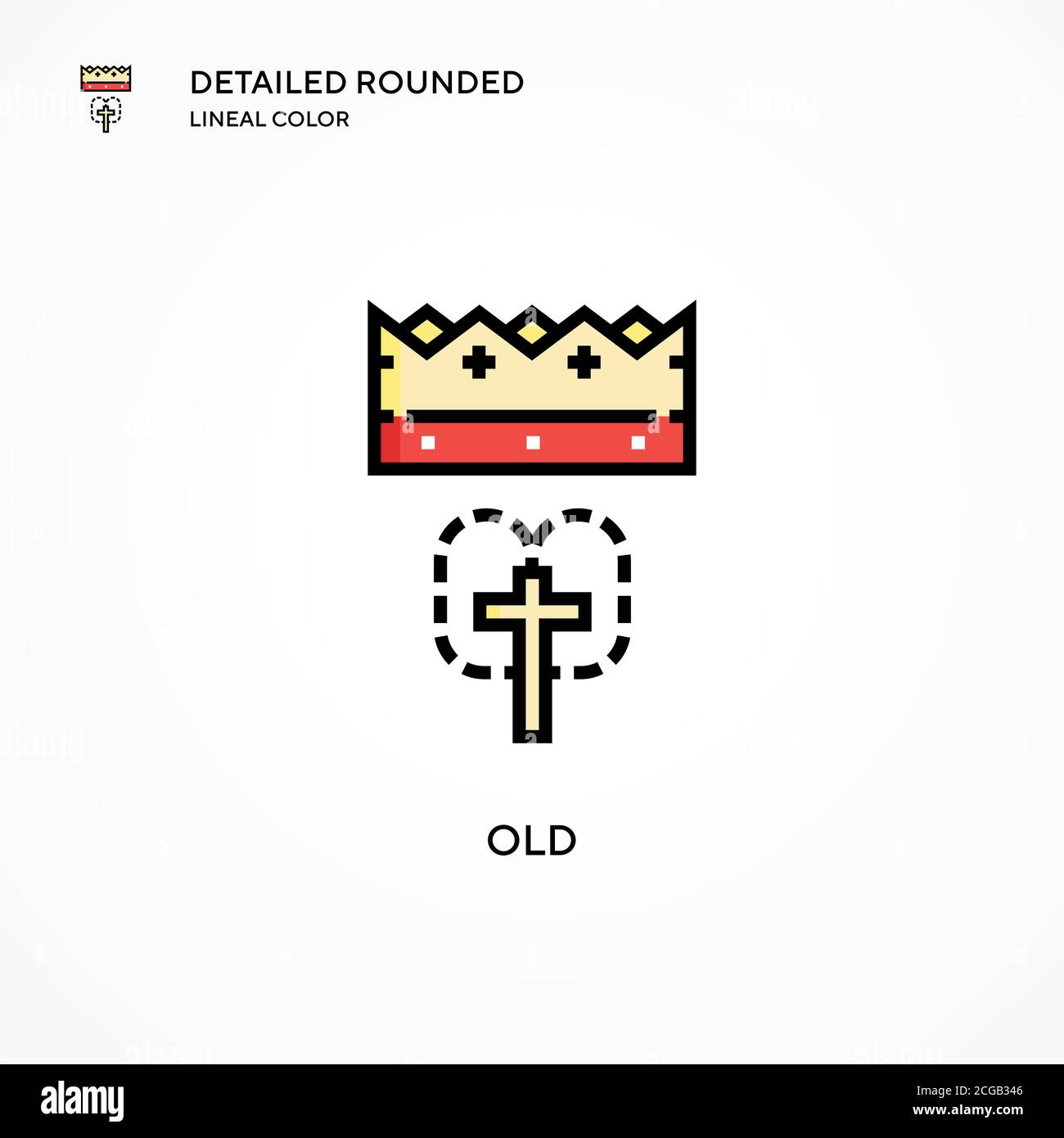 Old vector icon. Modern vector illustration concepts. Easy to edit and ...