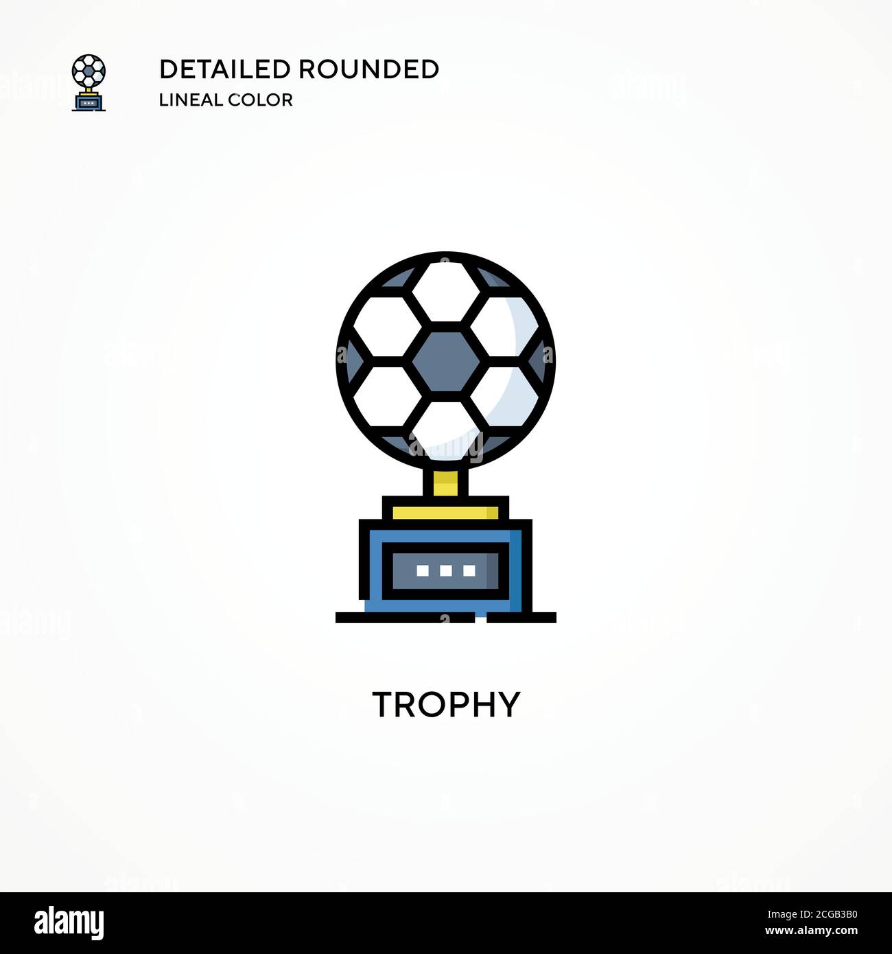 Trophy vector icon. Modern vector illustration concepts. Easy to edit ...