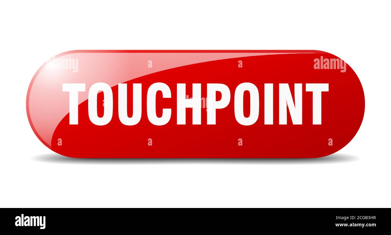 touchpoint button. rounded glass sign. sticker. banner Stock Vector ...