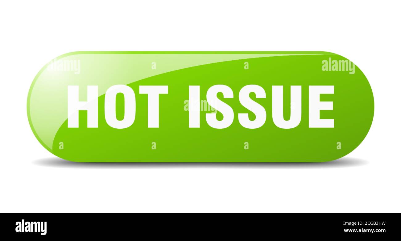 hot issue button. rounded glass sign. sticker. banner Stock Vector ...