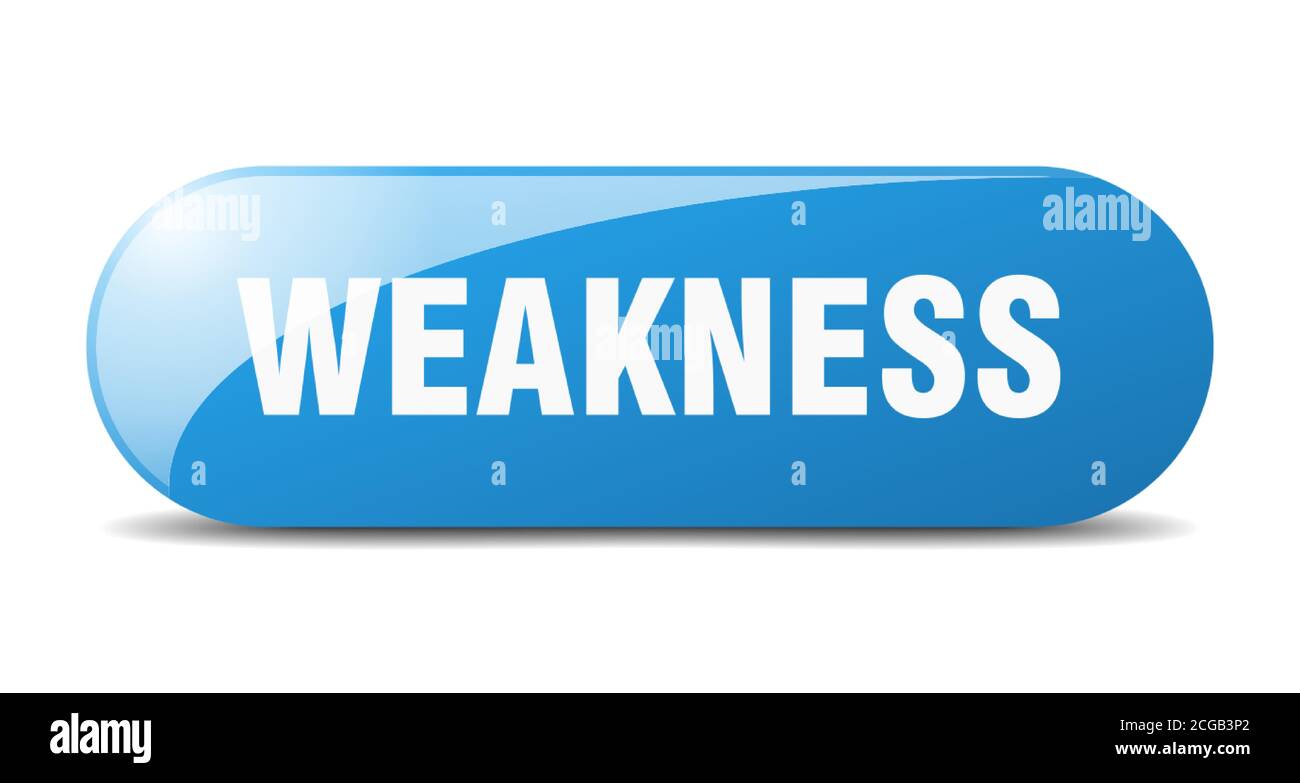 weakness button. rounded glass sign. sticker. banner Stock Vector Image ...