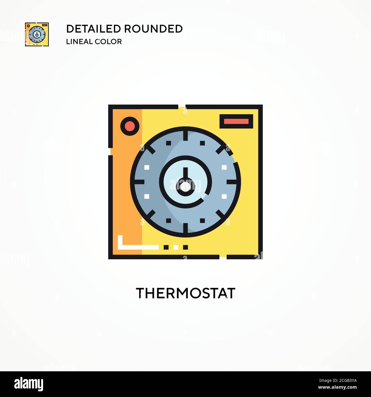 Thermostat vector icon. Modern vector illustration concepts. Easy to ...