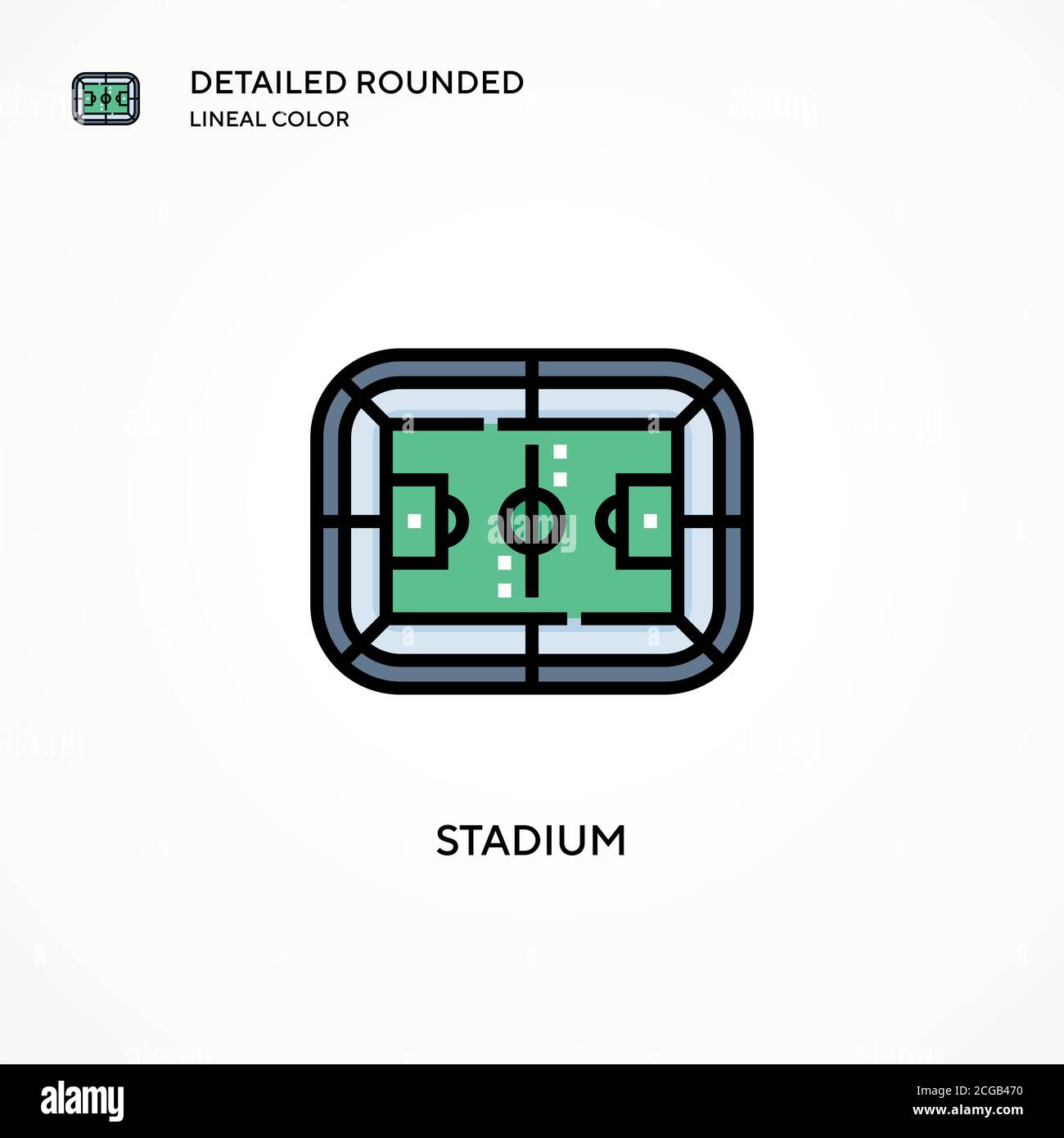 Stadium vector icon. Modern vector illustration concepts. Easy to edit ...
