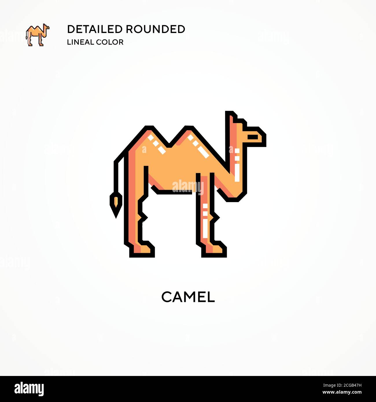 Camel vector icon. Modern vector illustration concepts. Easy to edit ...