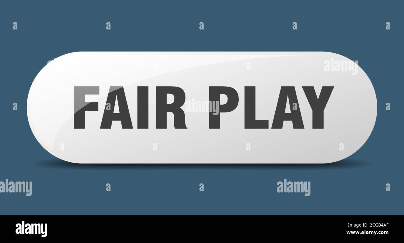 fair play button. rounded glass sign. sticker. banner Stock Vector ...