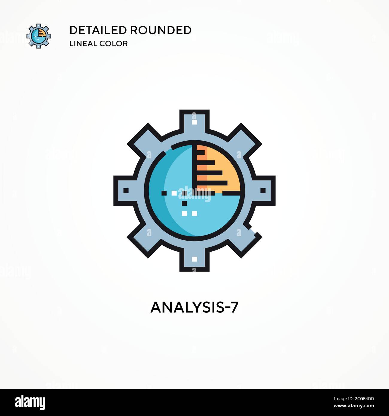 Analysis-7 vector icon. Modern vector illustration concepts. Easy to ...