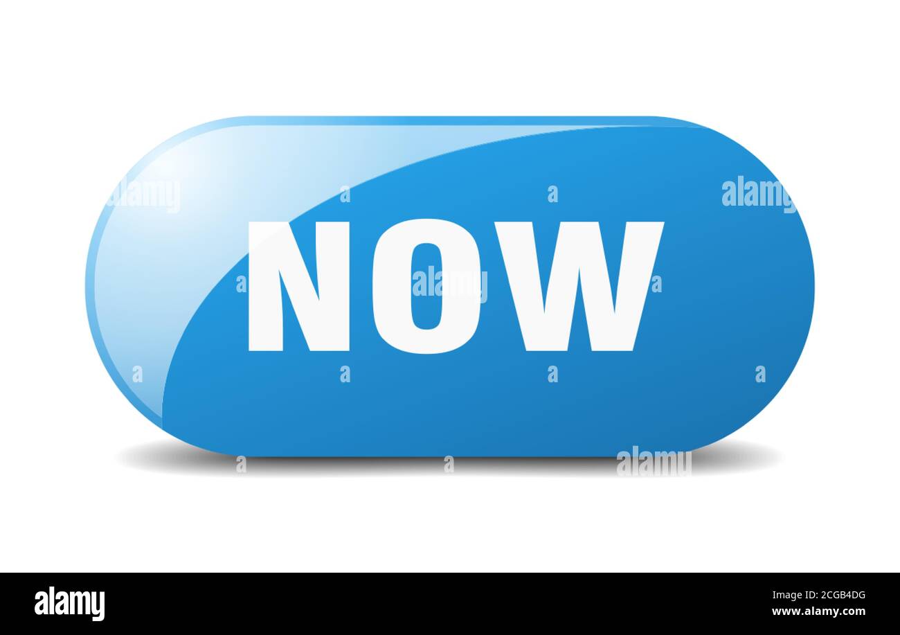 now button. rounded glass sign. sticker. banner Stock Vector Image ...