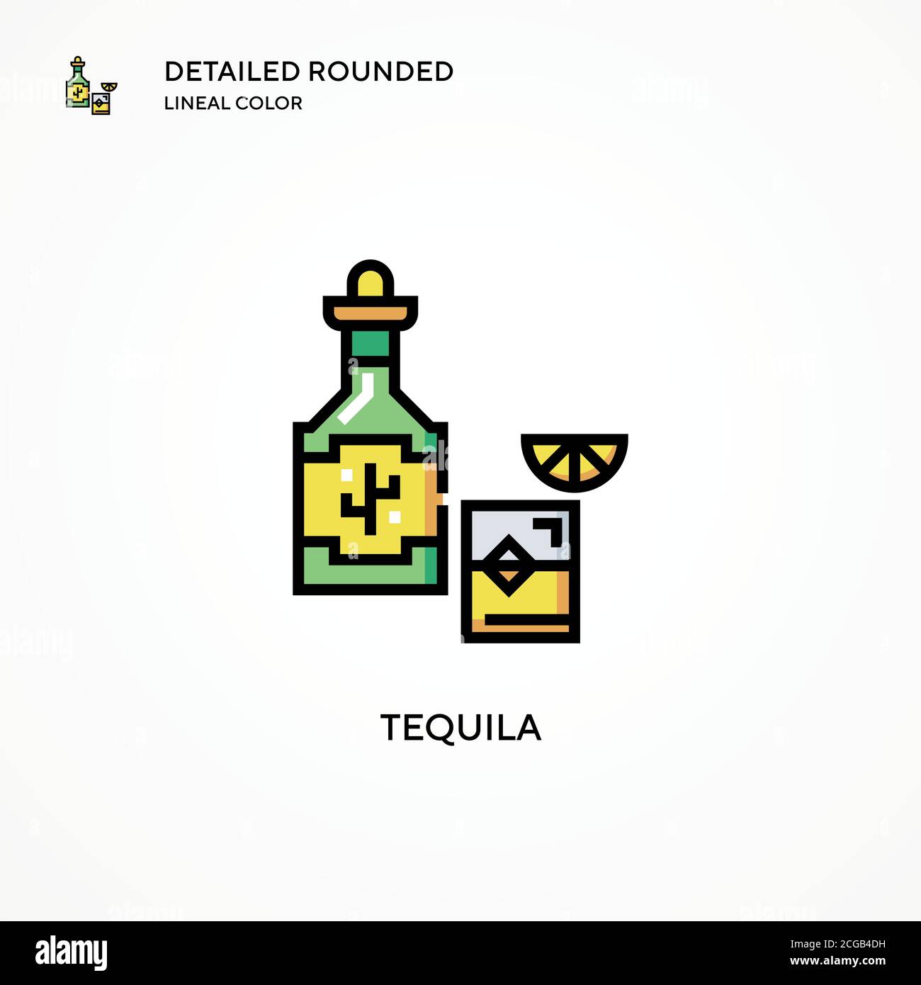 Tequila vector icon. Modern vector illustration concepts. Easy to edit ...