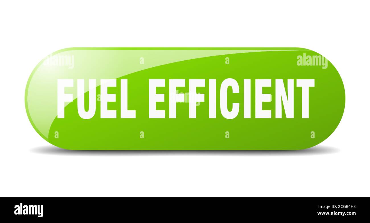 fuel efficient button. rounded glass sign. sticker. banner Stock Vector ...