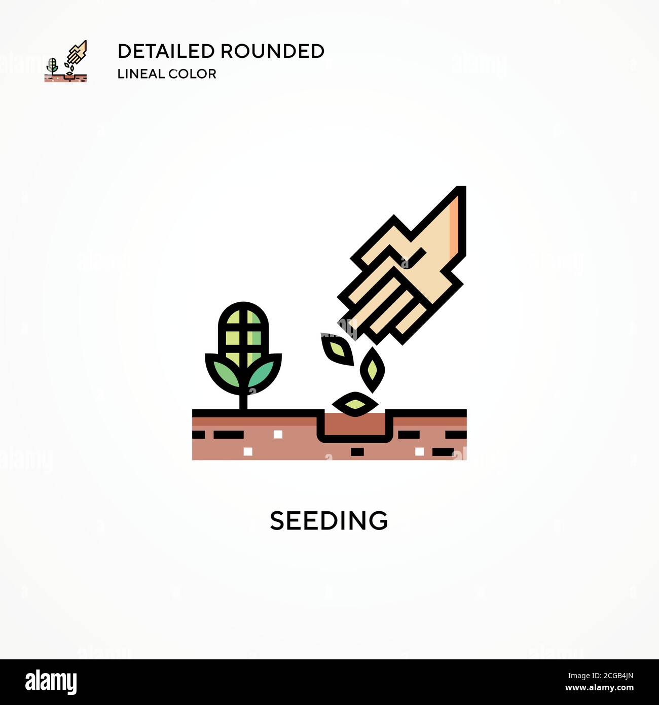 Seeding vector icon. Modern vector illustration concepts. Easy to edit ...