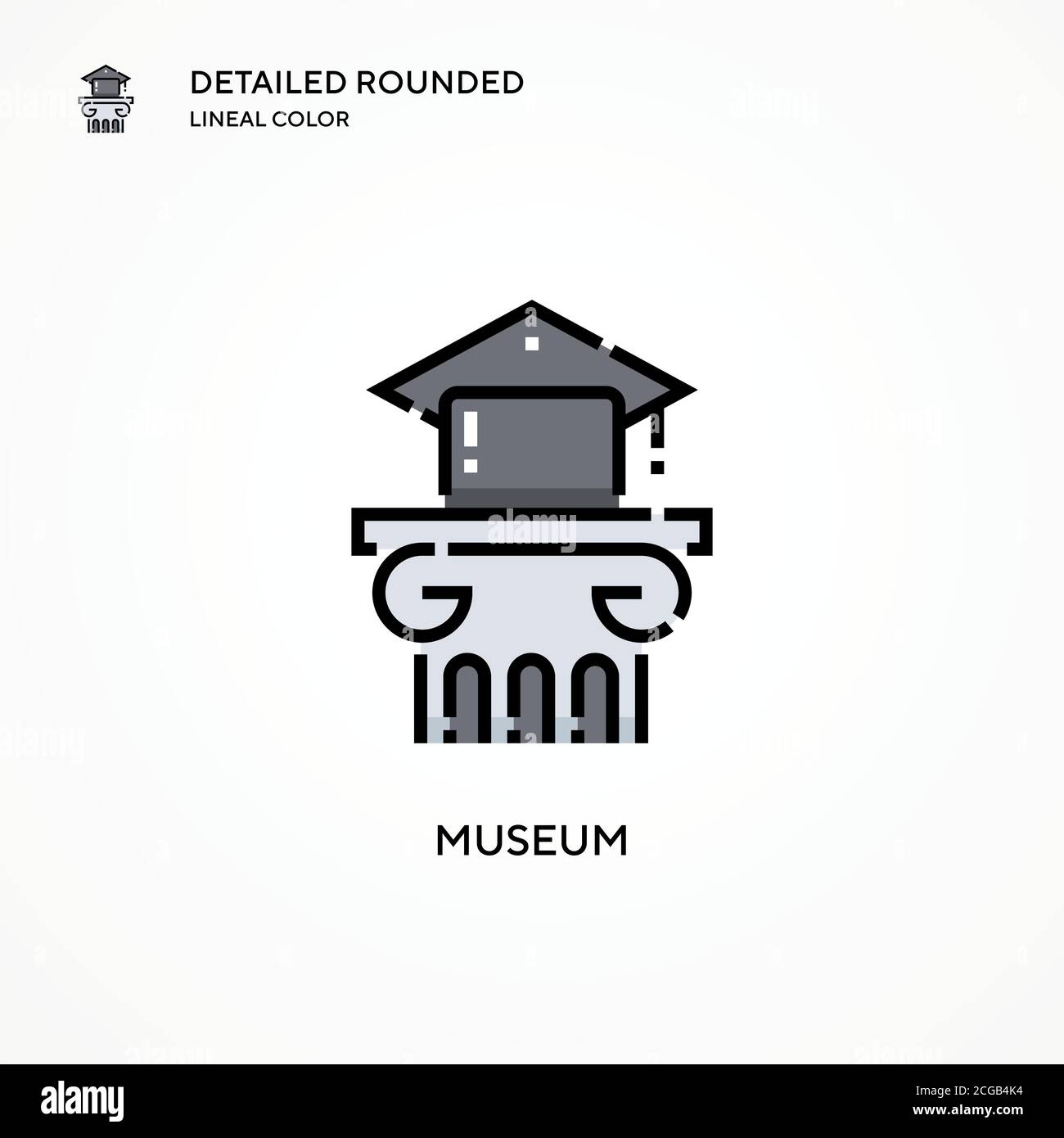 Museum vector icon. Modern vector illustration concepts. Easy to edit ...