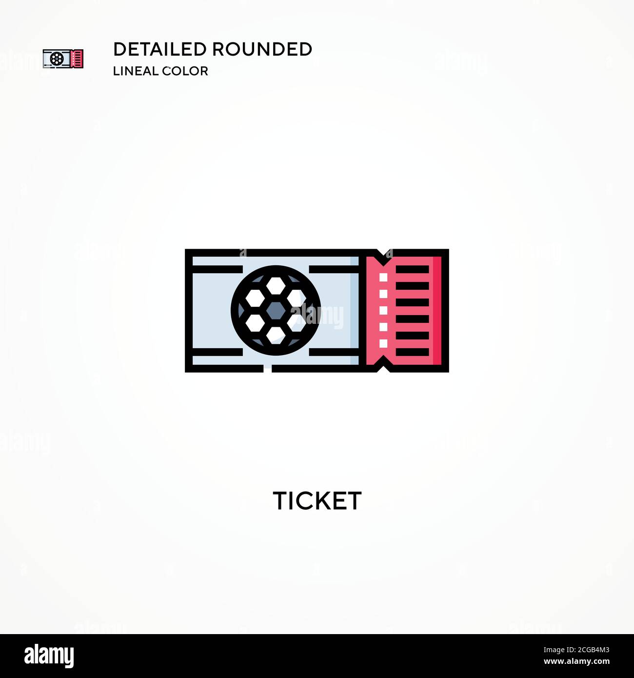 Ticket vector icon. Modern vector illustration concepts. Easy to edit ...