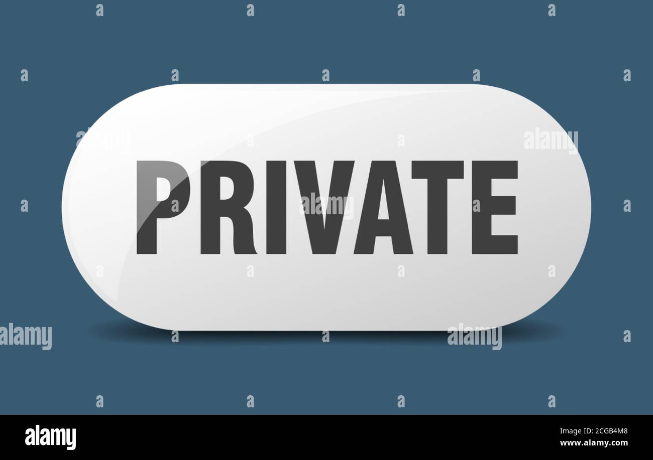 private button. rounded glass sign. sticker. banner Stock Vector Image ...