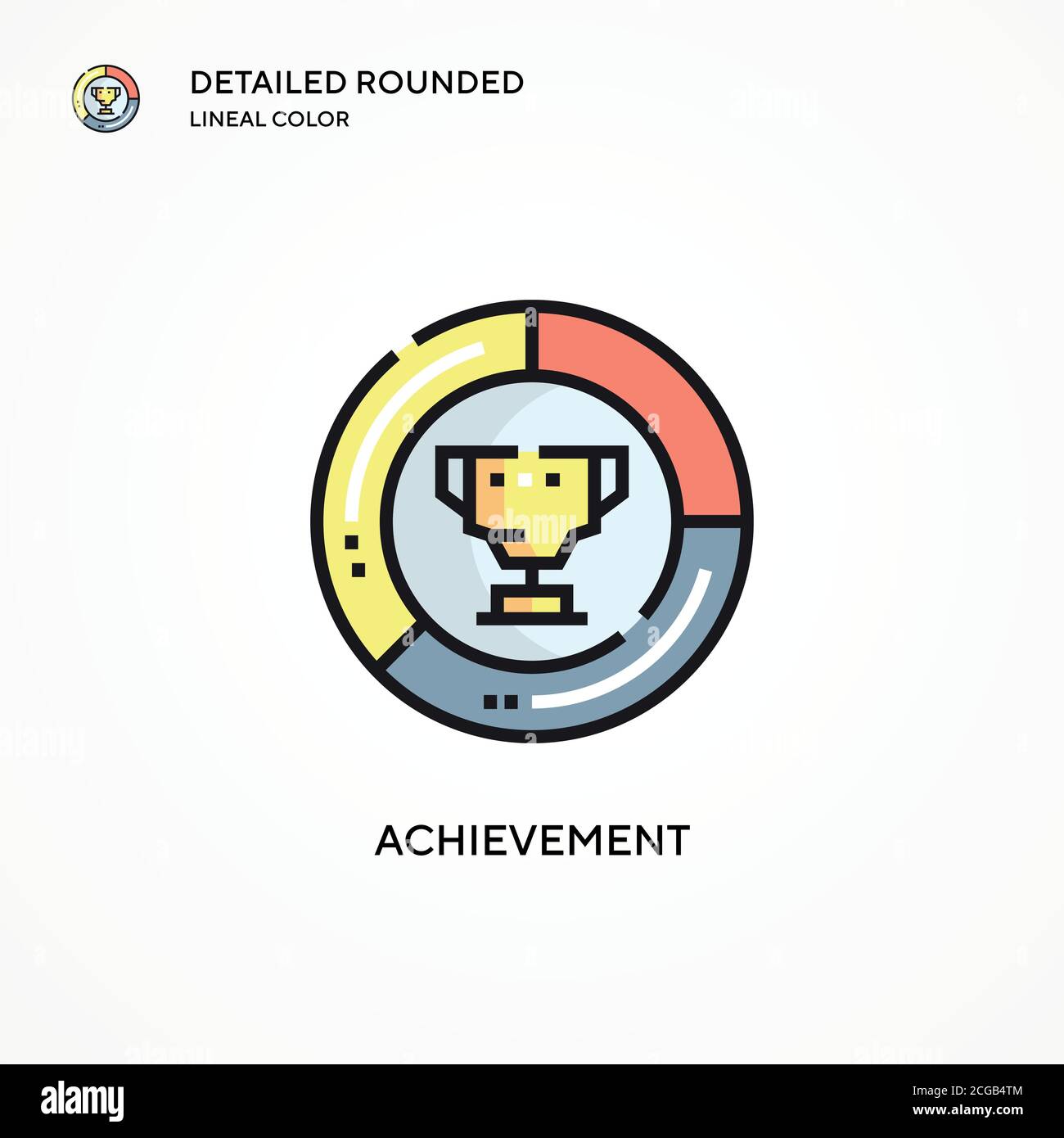 Achievement vector icon. Modern vector illustration concepts. Easy to ...