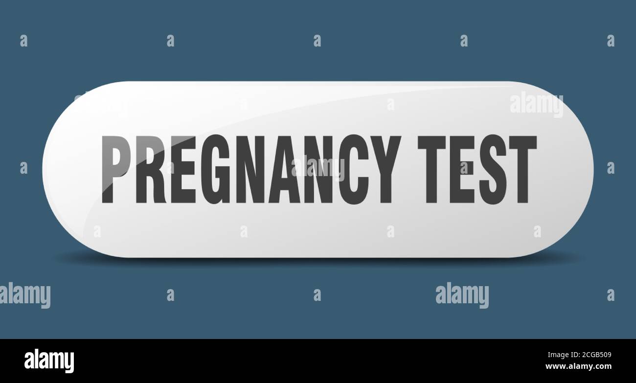 pregnancy test button. rounded glass sign. sticker. banner Stock Vector ...