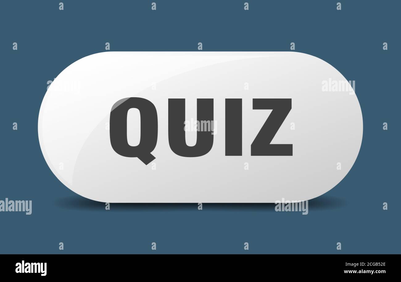 quiz button. rounded glass sign. sticker. banner Stock Vector Image ...