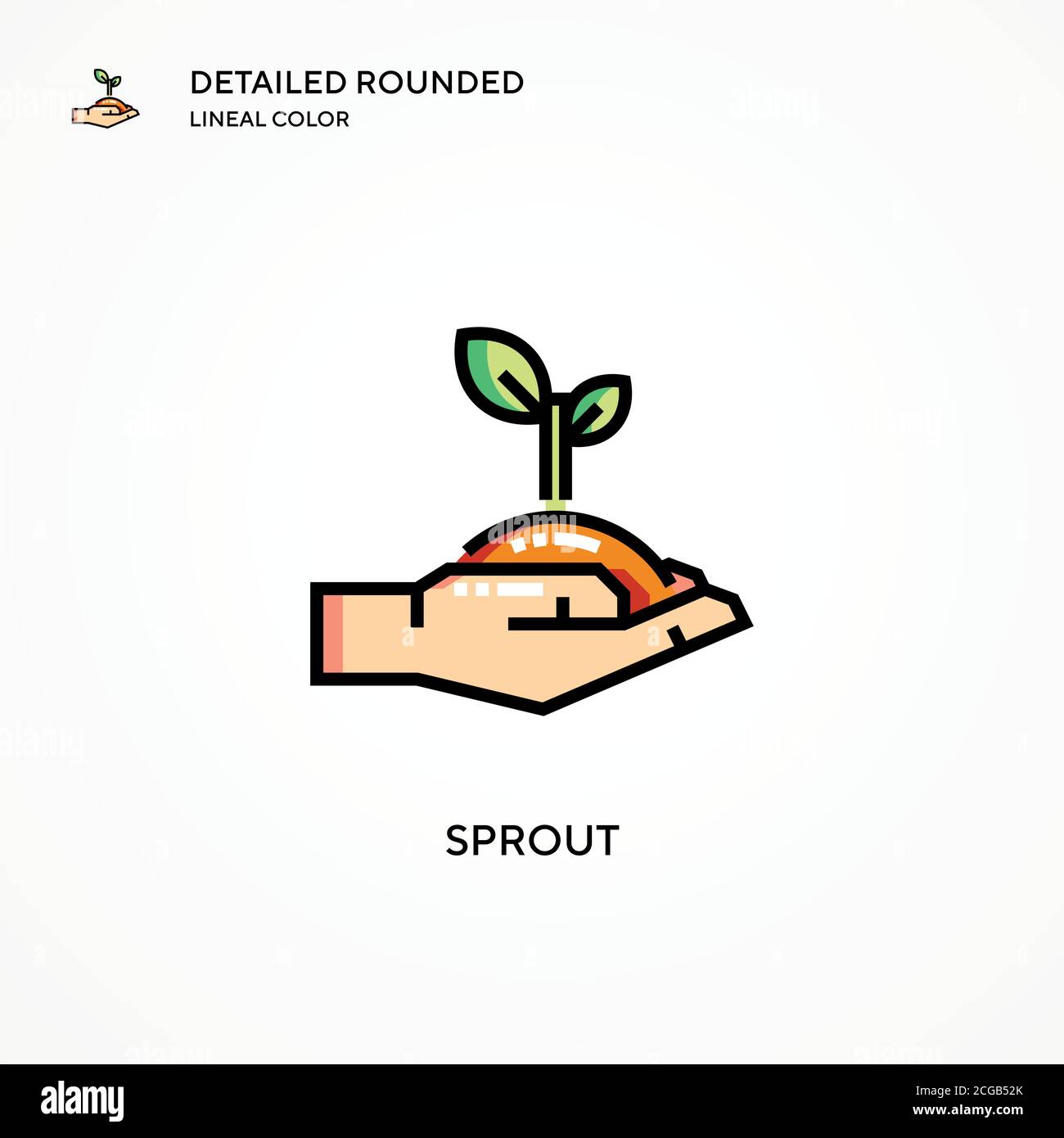 Sprout vector icon. Modern vector illustration concepts. Easy to edit ...