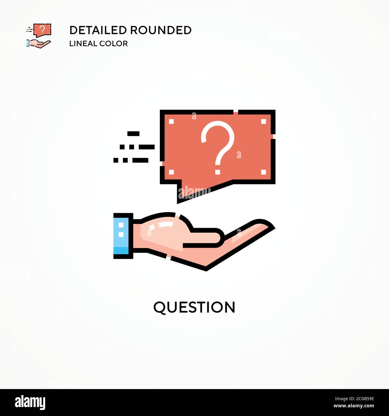 Question vector icon. Modern vector illustration concepts. Easy to edit ...