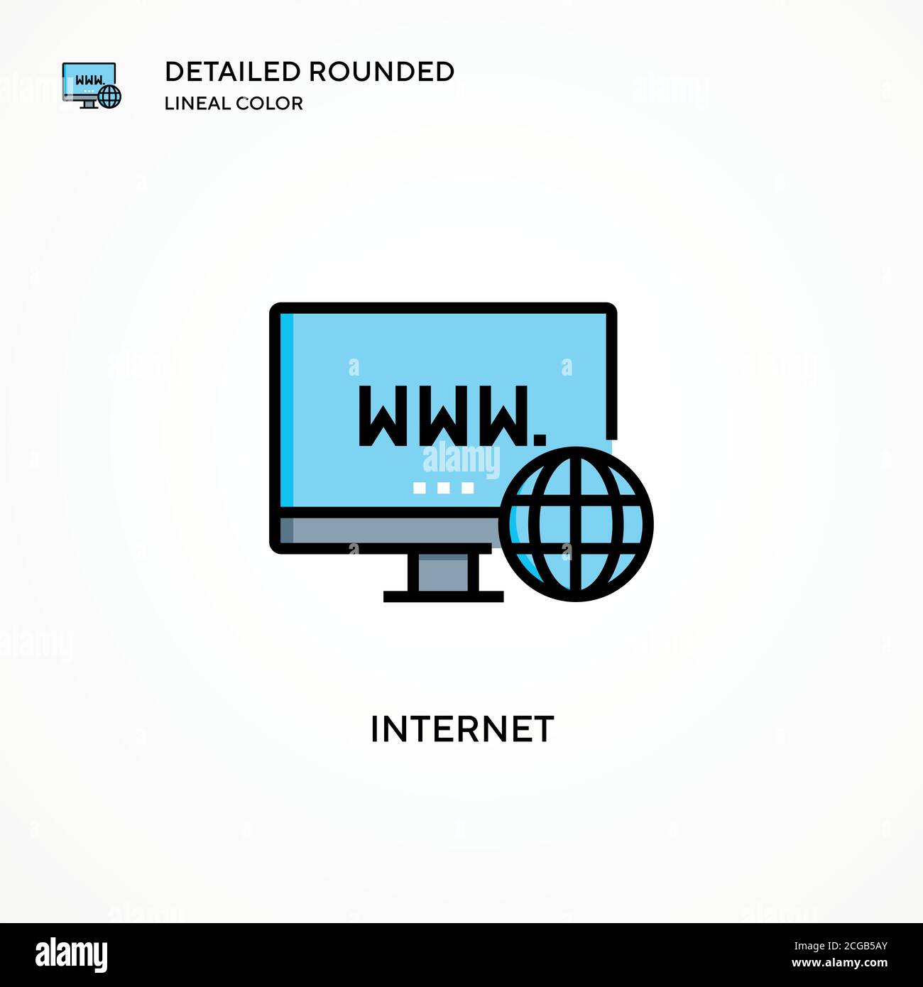 Internet things iot concept world Cut Out Stock Images & Pictures - Alamy