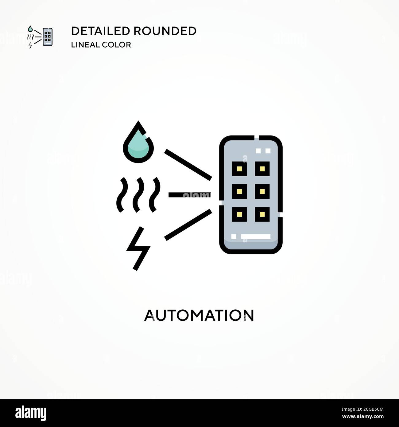 Automation vector icon. Modern vector illustration concepts. Easy to ...