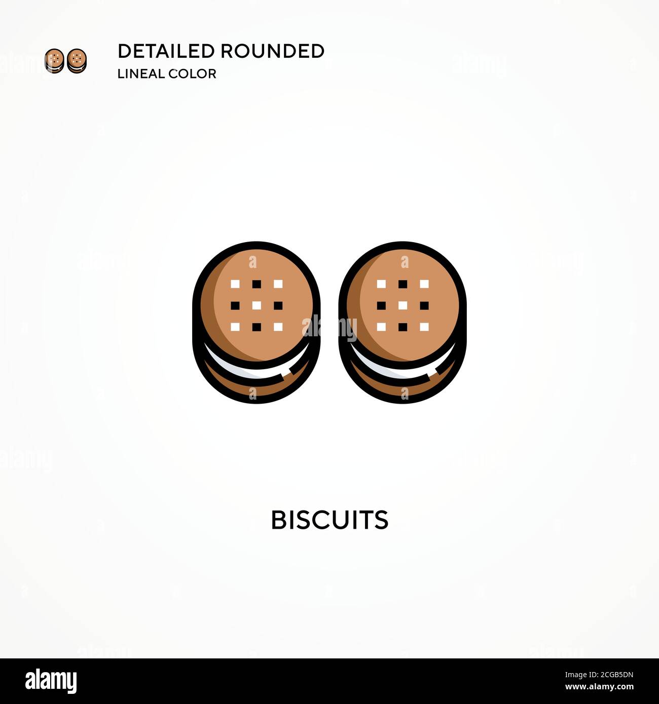 Biscuits vector icon. Modern vector illustration concepts. Easy to edit ...