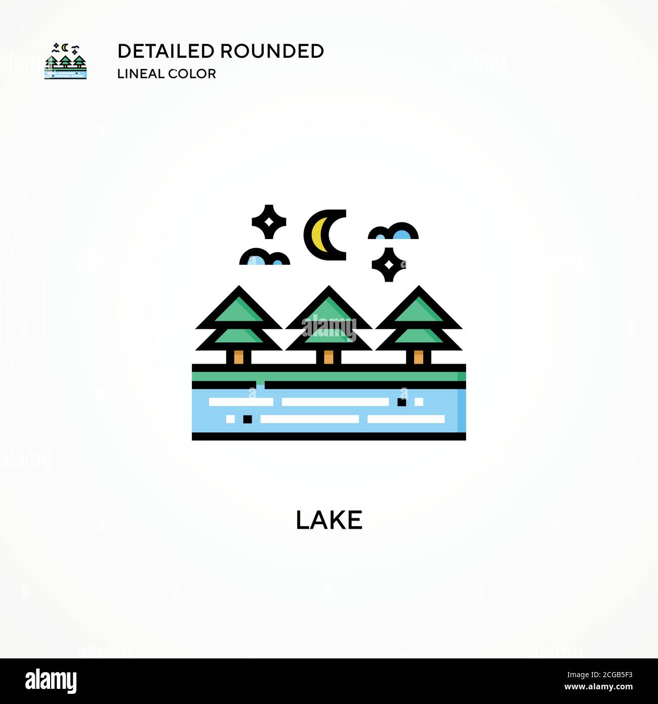 Europe natural lakes Stock Vector Images - Alamy