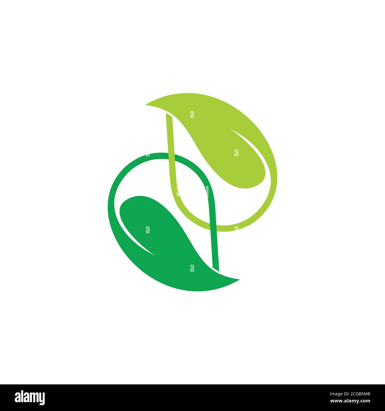 linked leaf colorful logo vector Stock Vector Image & Art - Alamy