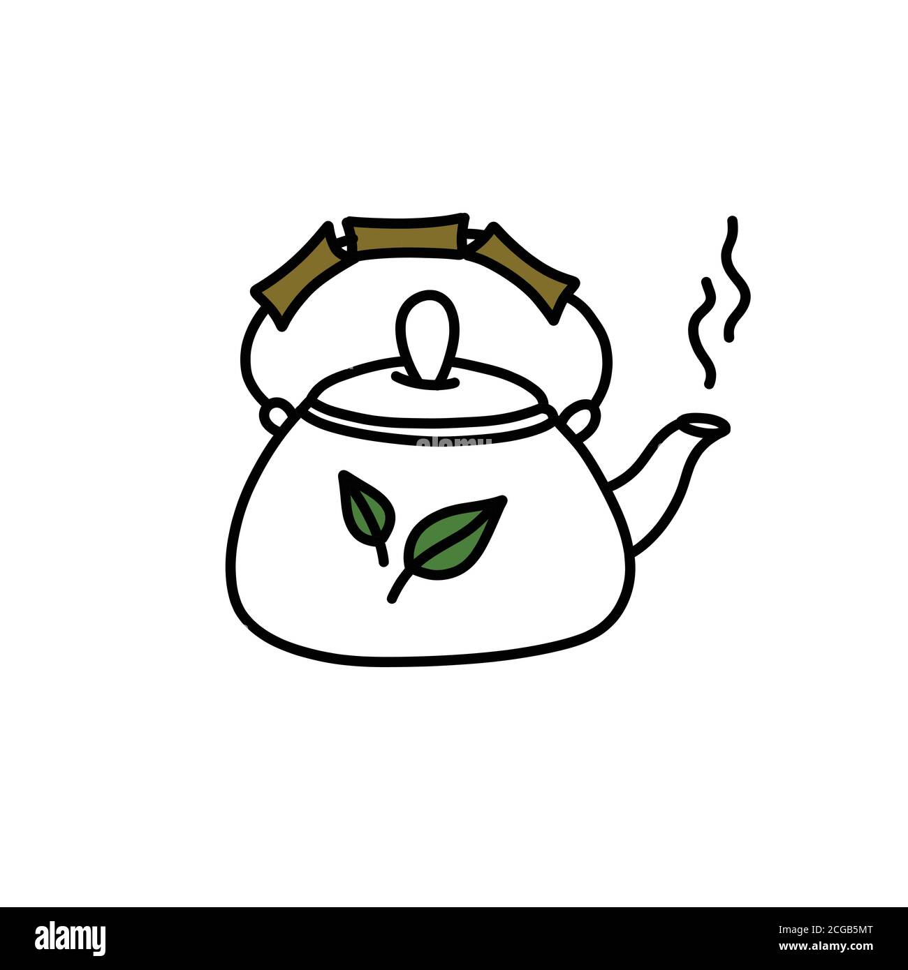 teapot doodle icon, vector illustration Stock Vector Image & Art - Alamy