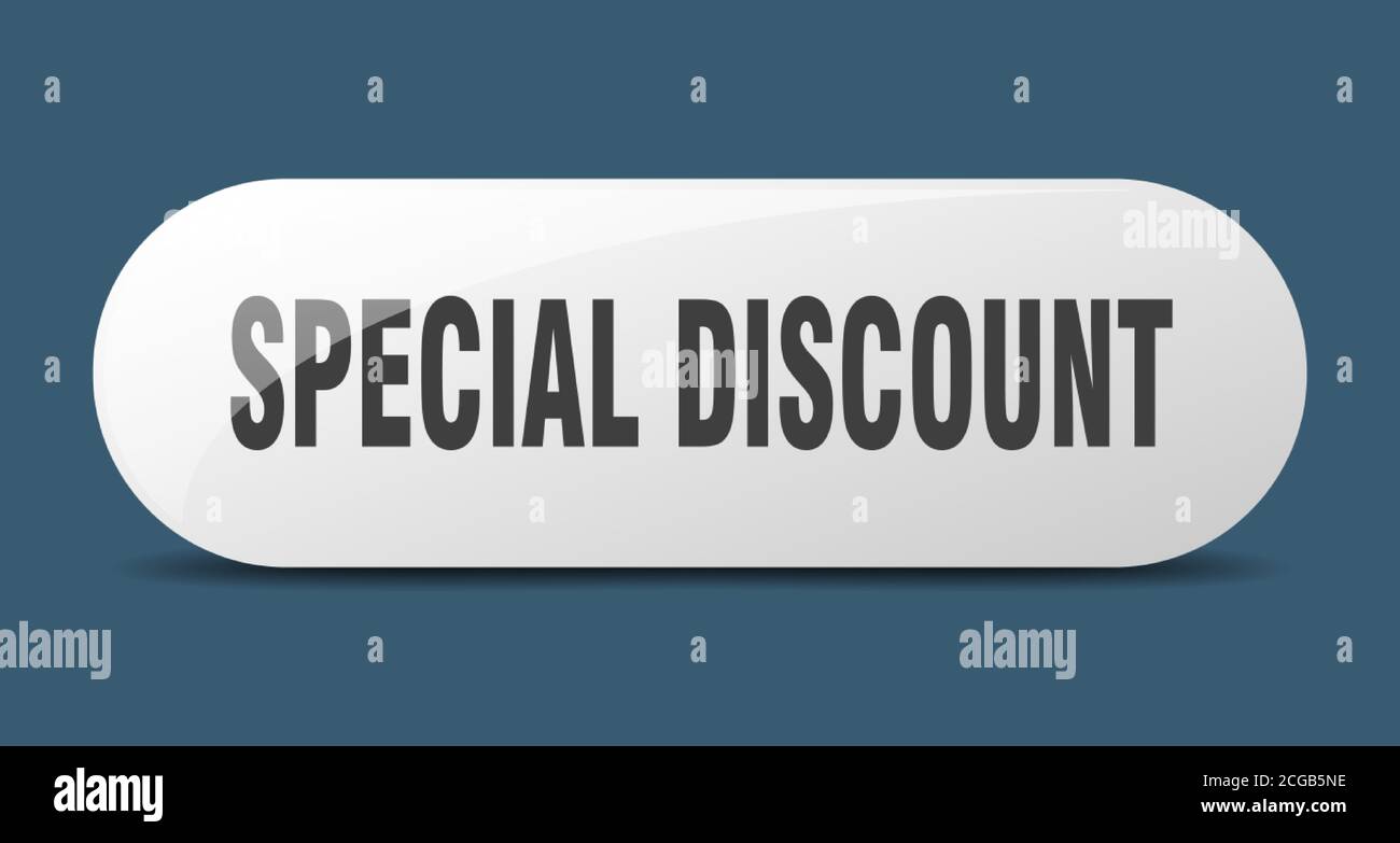 special discount button. rounded glass sign. sticker. banner Stock ...