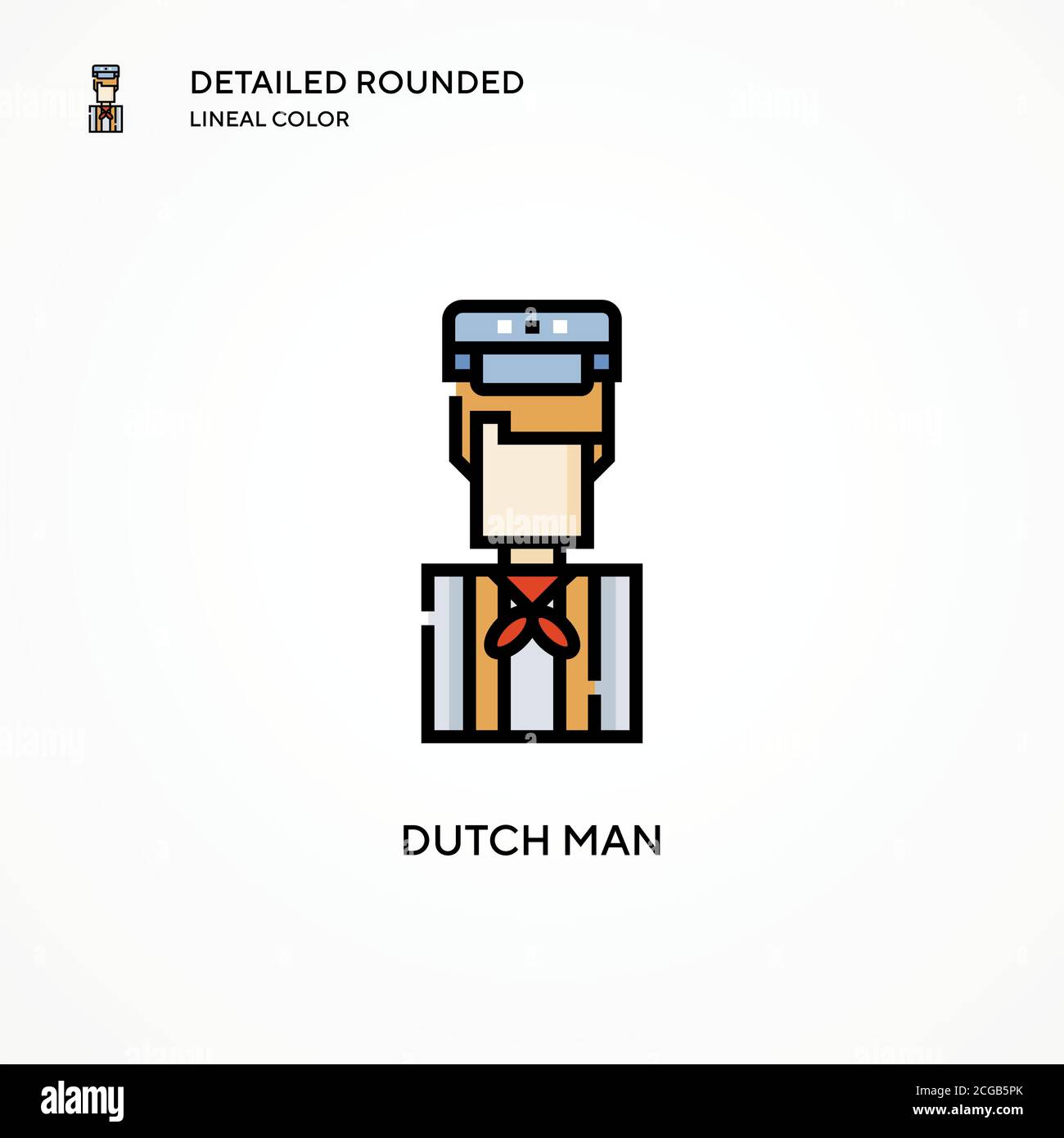 Dutch man vector icon. Modern vector illustration concepts. Easy to ...