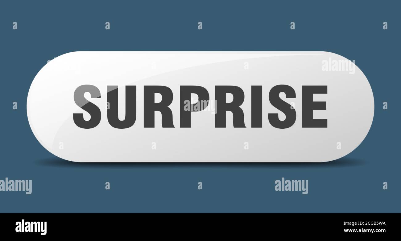 surprise button. rounded glass sign. sticker. banner Stock Vector Image ...