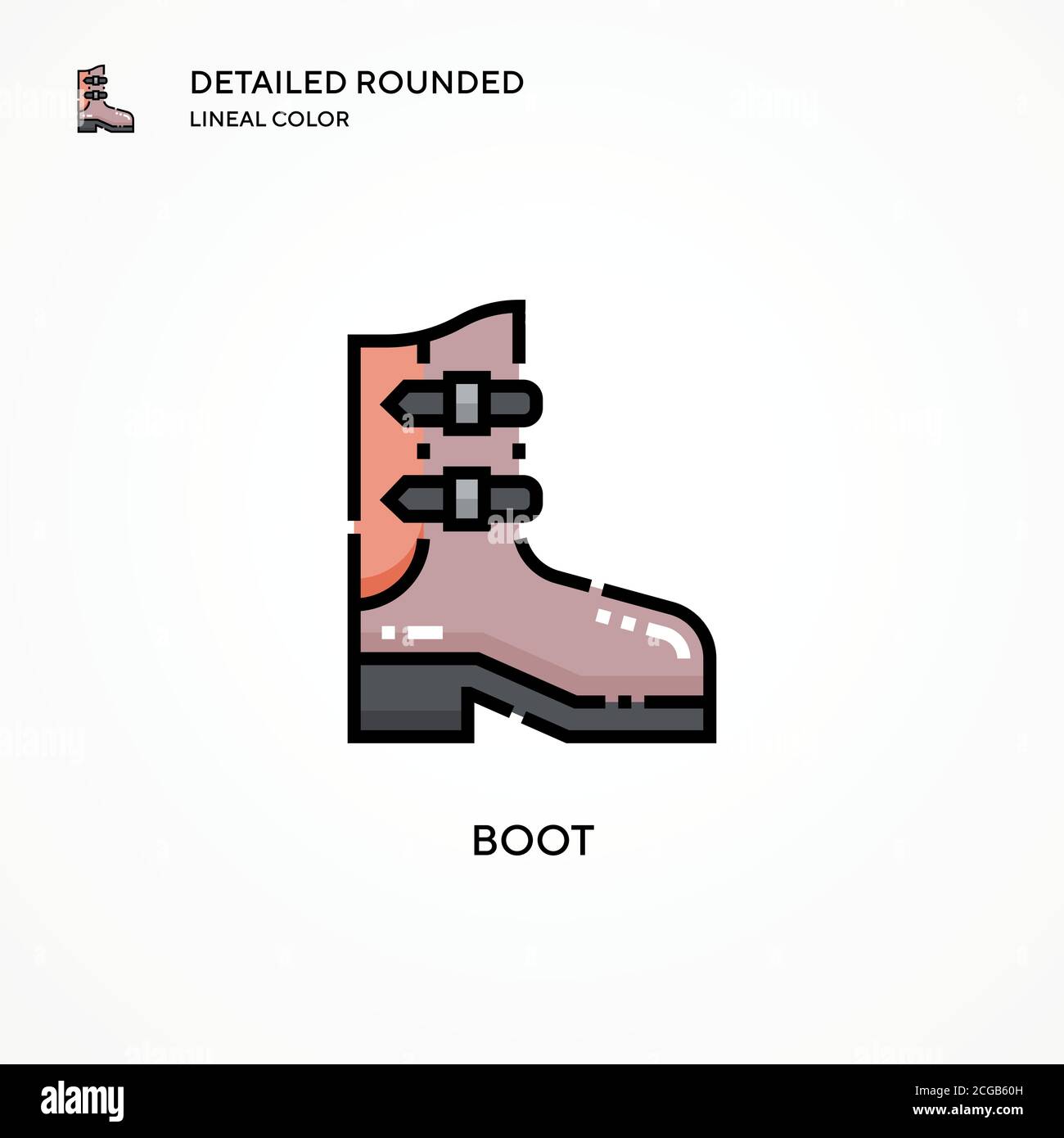 Boot vector icon. Modern vector illustration concepts. Easy to edit and ...
