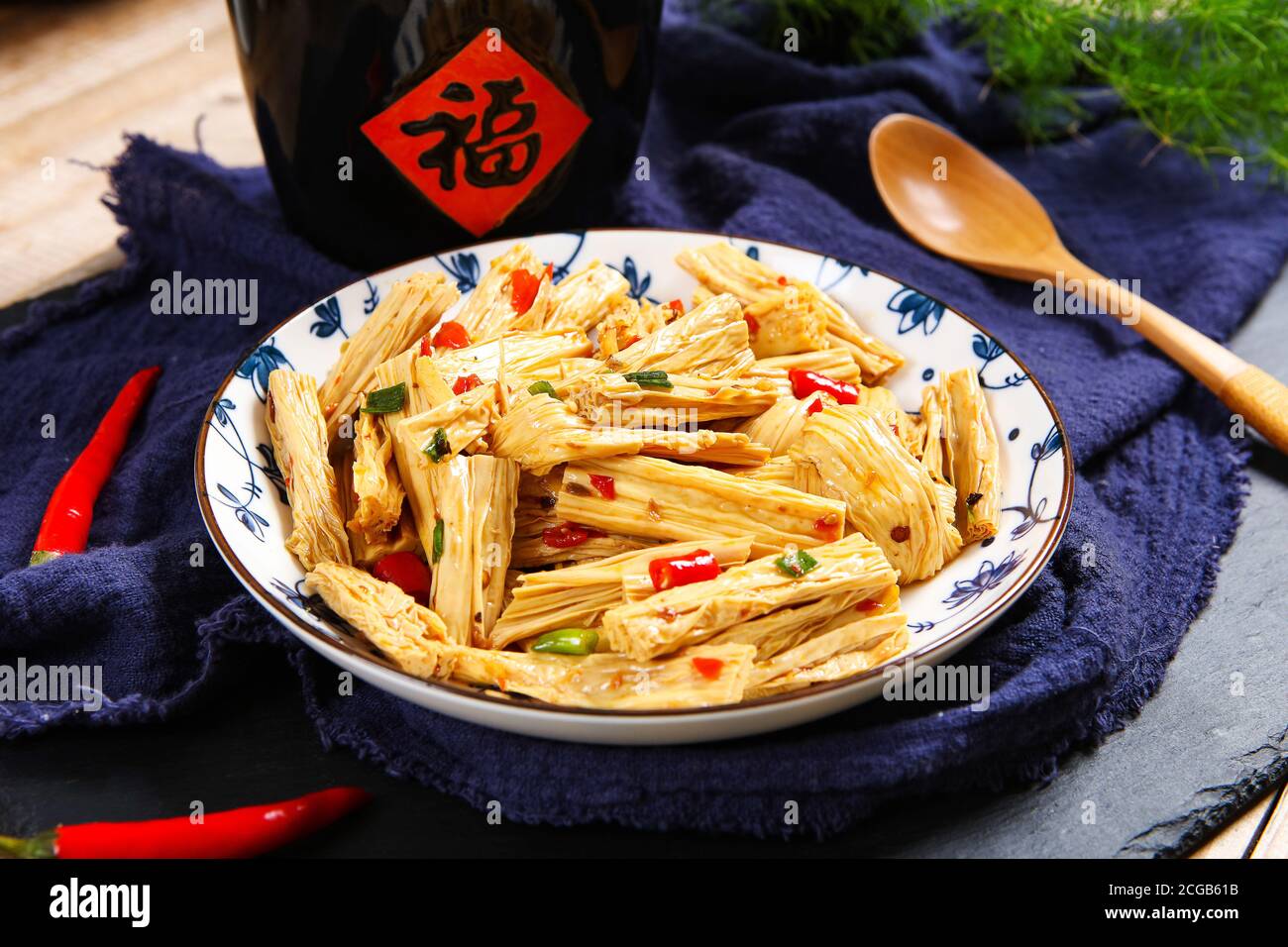 Cold bean curd stick Stock Photo - Alamy