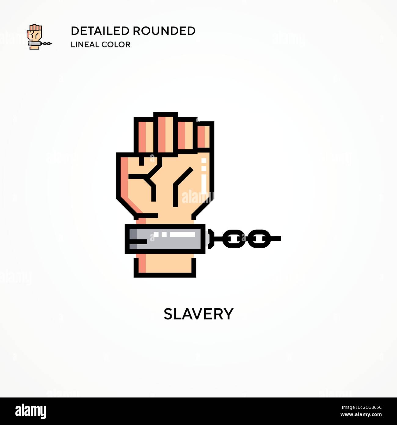 Slavery vector icon. Modern vector illustration concepts. Easy to edit ...