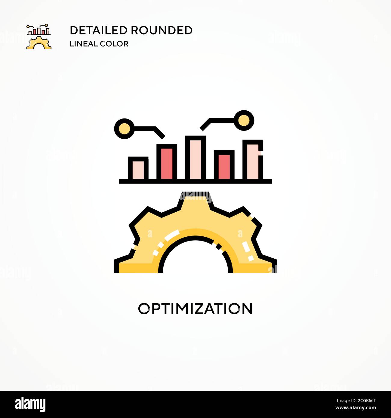 Optimization vector icon. Modern vector illustration concepts. Easy to ...