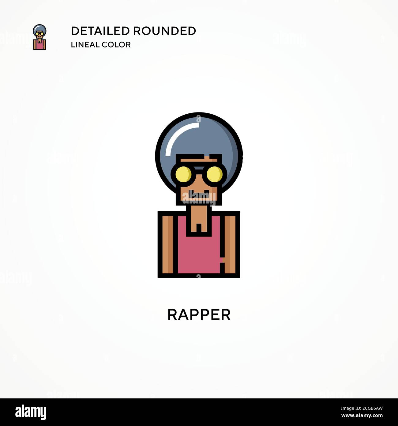 Rapper vector icon. Modern vector illustration concepts. Easy to edit ...