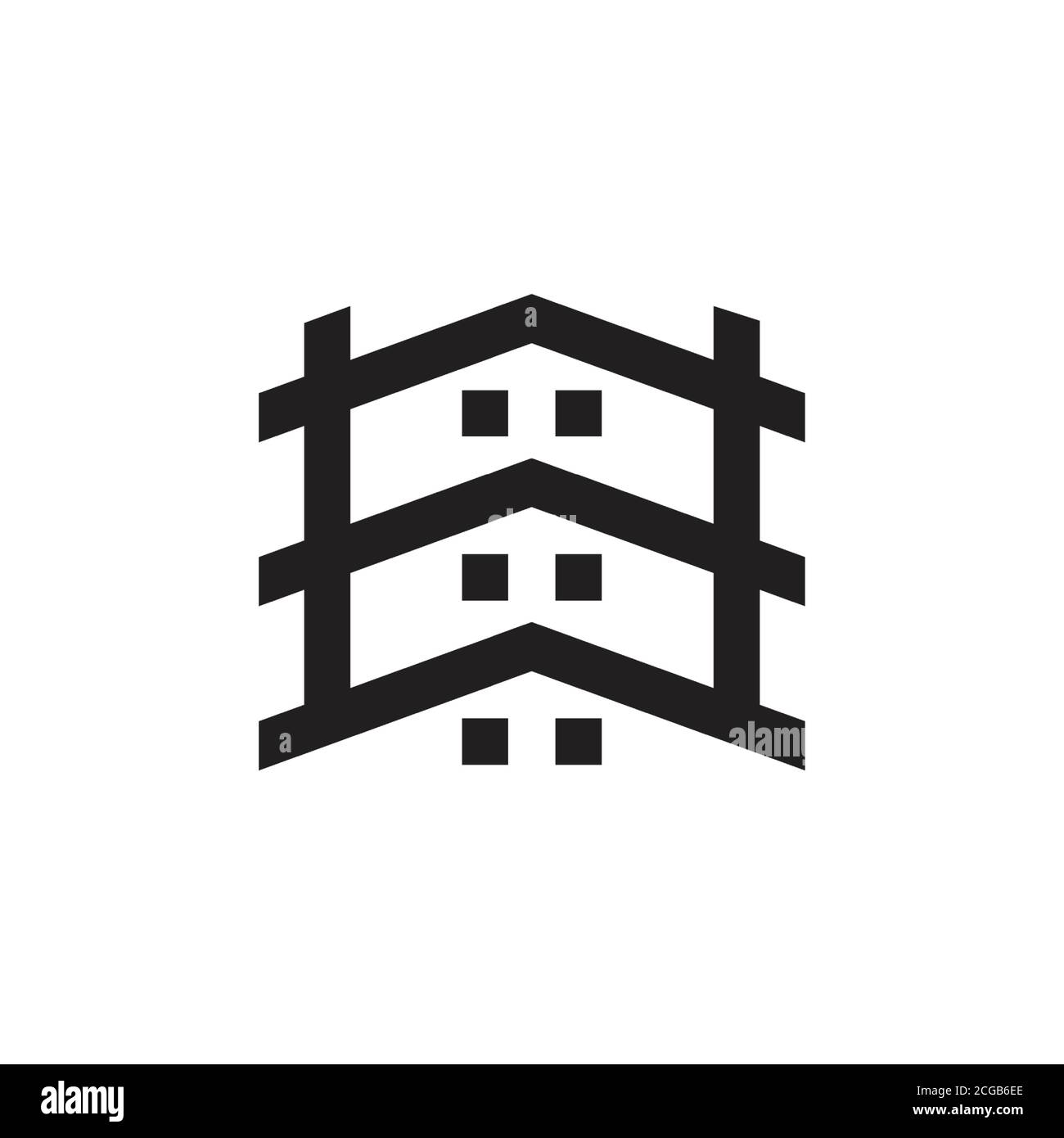 apartment home geometric symbol logo vector Stock Vector Image & Art ...