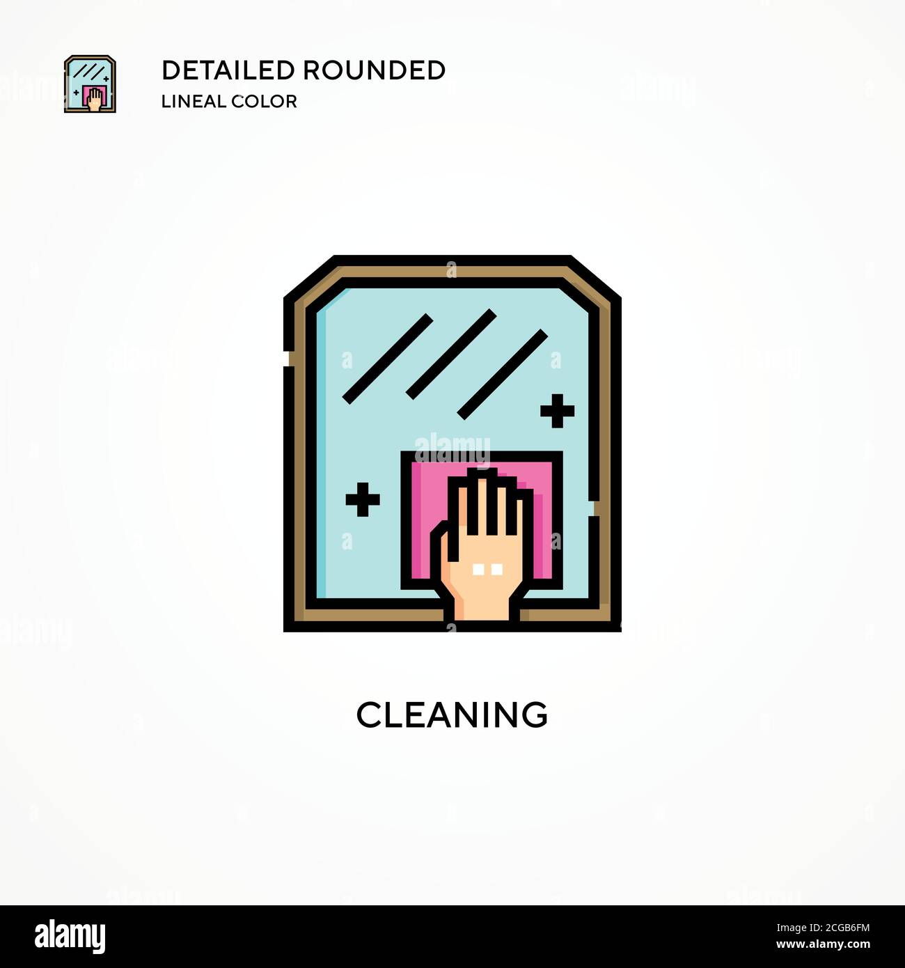 Cleaning vector icon. Modern vector illustration concepts. Easy to edit ...