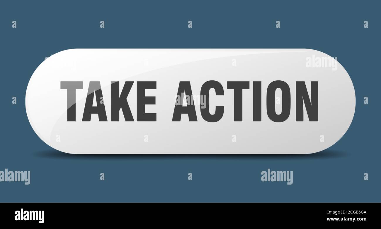 take action button. rounded glass sign. sticker. banner Stock Vector ...